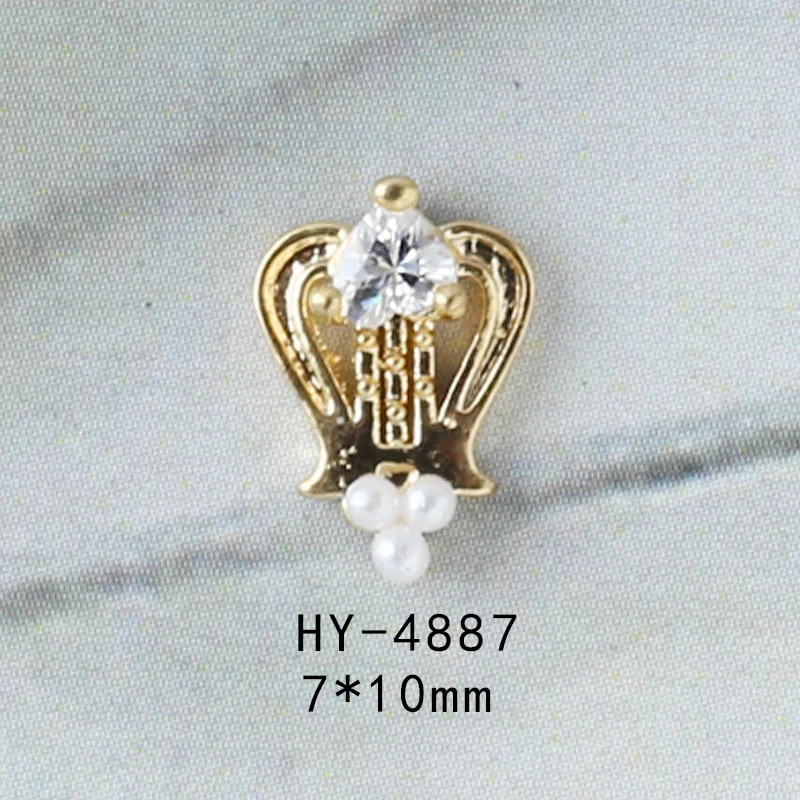 5 шт./лот, подвеска/крылья/цепь, 3D сплав, дизайн ногтей, циркон ...