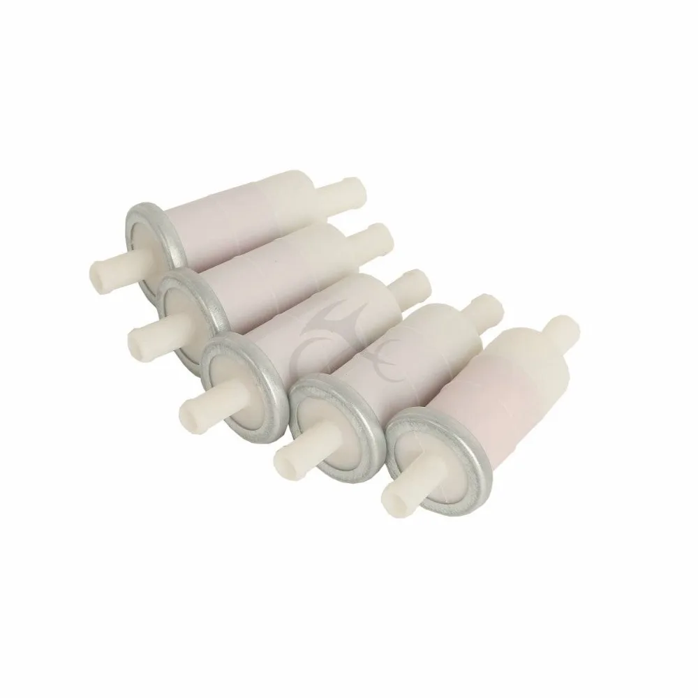5x Fuel Filter 3/8" 10mm Fuel Line For Honda Cbr600 1000 F Vt750 Vt1100 ...