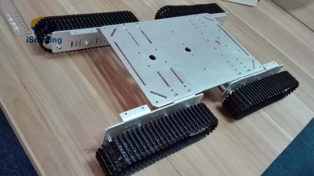 공식 Ismaring T600 4wd 금속 로봇 탱크 자동차 섀시 알루미늄 합금 큰 자동차 캐터필러 추적 차량 Diy Rc