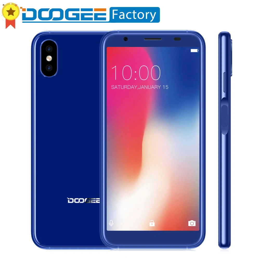 DOOGEE X55 Smartphone Quad Core Android 7.0 telefone Celular ID de ...