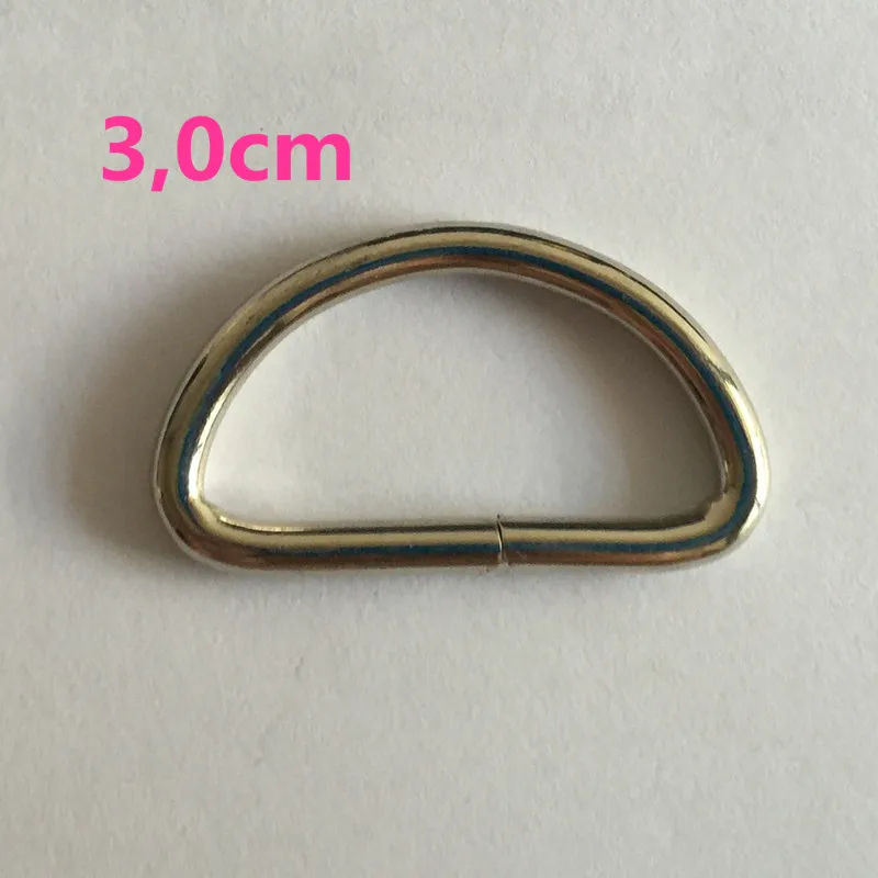 (50 pieces/lot) 30mm Metal D shaped buckle. metal D buckle D ring D ring Connection alloy metal ...