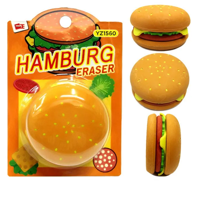 Lote de 8 juegos de borrador con forma de hamburguesa, conjunto de ...