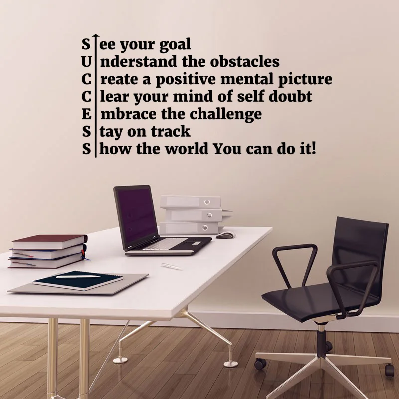 Teamwork Success Quote Office Motto Wall Sticker Creative Home ...