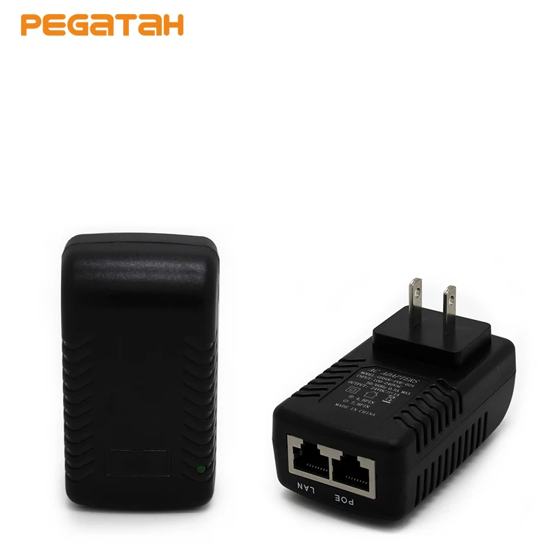POE Injector AC220V to DC12V 2A POE Power Over Ethernet Injector ...