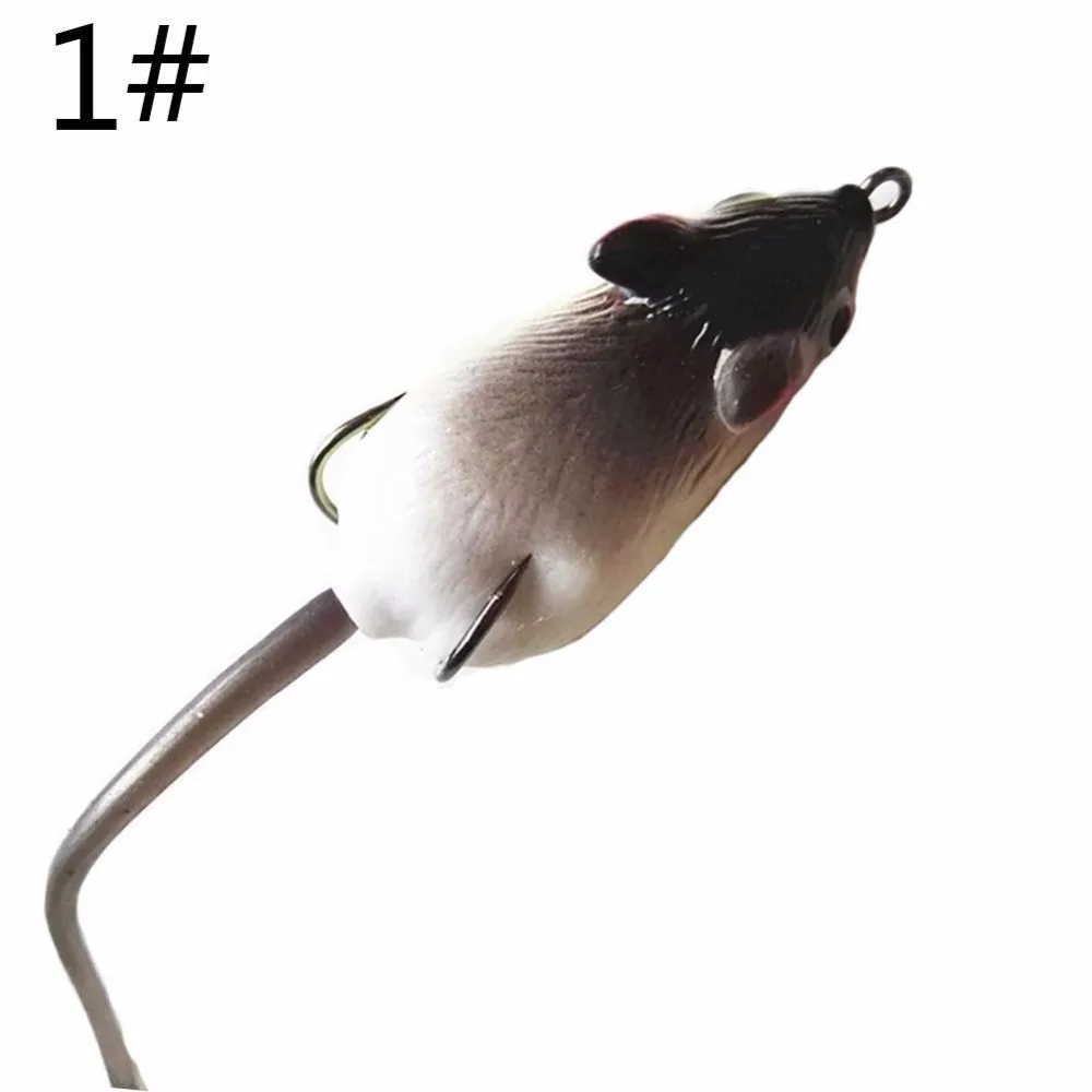 Simulation Fishing Lure Soft Rubber Plastic Mouse/Rat Bait Tackle Hook ...