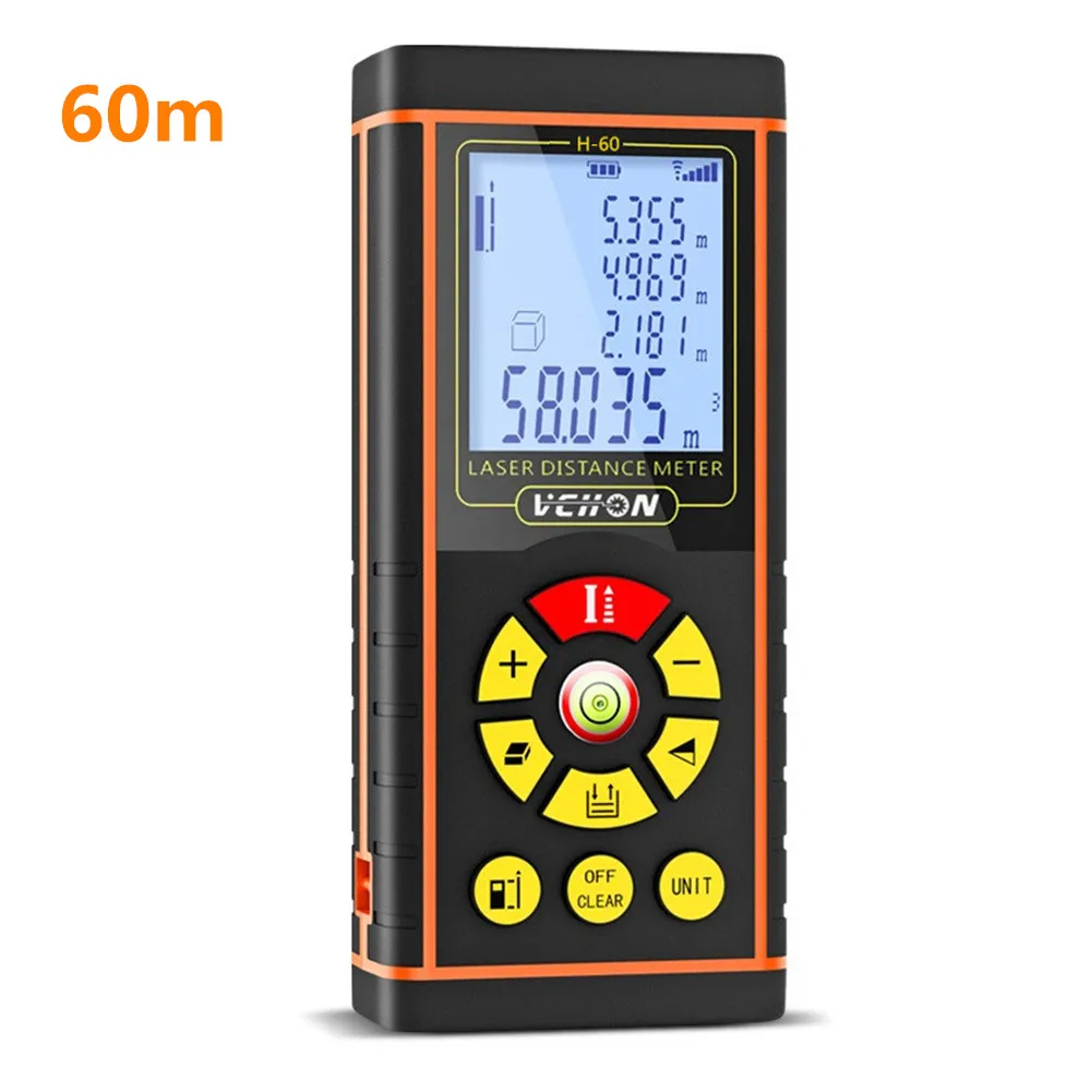 196ft 60m digital Handheld Rangefinder Laser Distance Meter Portable ...