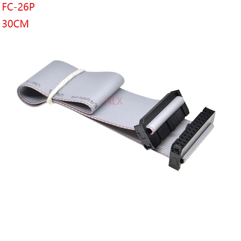 1PCS FC-26p 30CM 2.54MM pitch JTAG AVR ISP DOWNLOAD CABLE 26P WIRE ...
