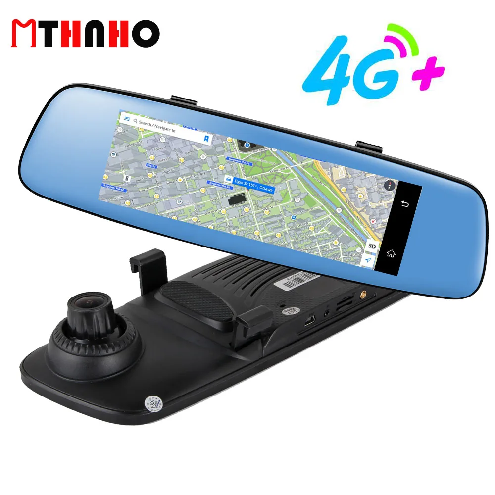 4G Car DVR Camera GPS Navigation 8" Wifi Android 5.1 Registrar ADAS ...