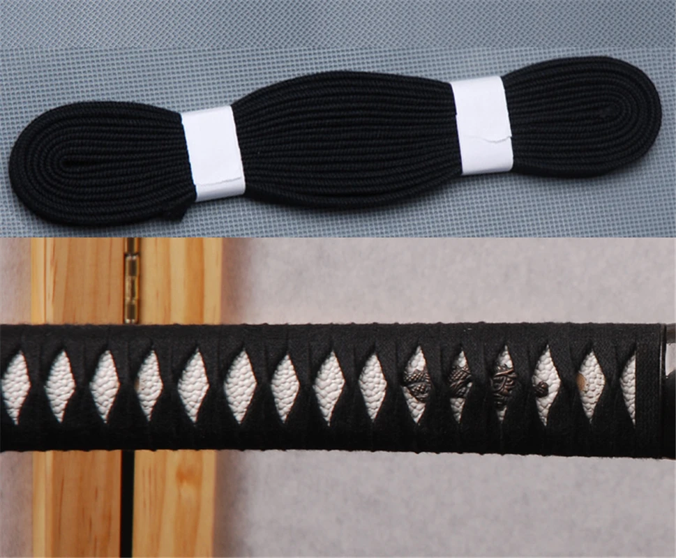 Black-Ito-Sageo-Cotton-Cord-for-Samurai-Sword-Japanese-Katana-or ...