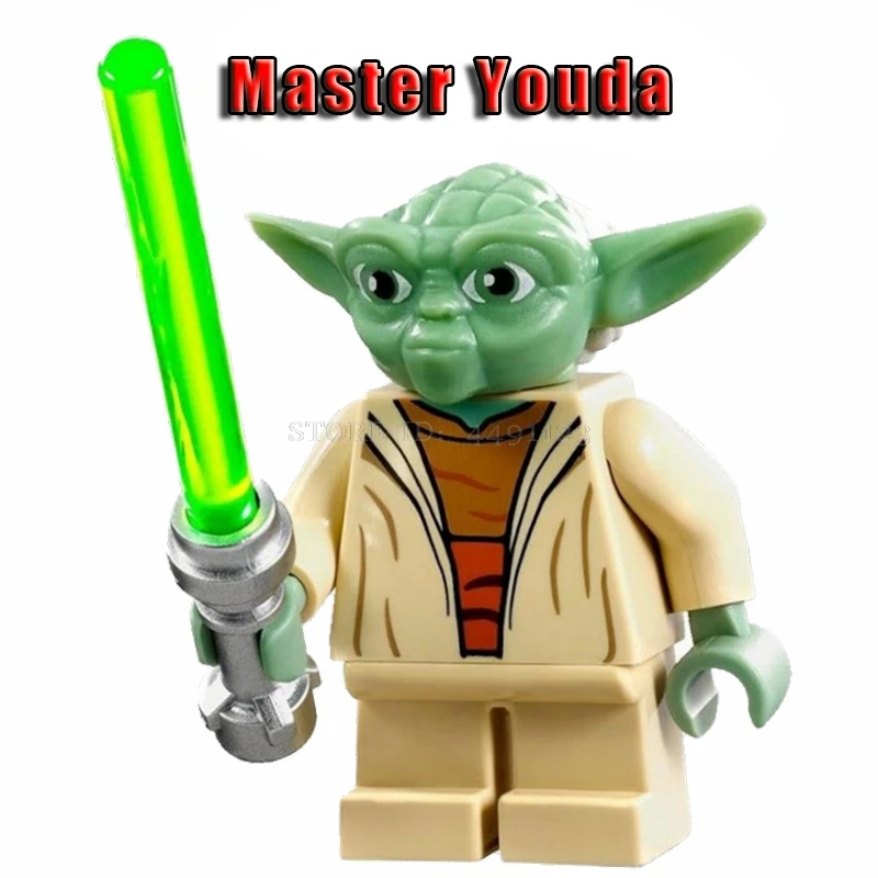 Toys Blocks Star Wars Jedi Master Yoda Windu Obi Wan Rise Of Skywalk ...
