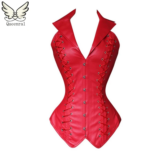 Buy Leather Corset Waist Trainer Corsets Steampunk
