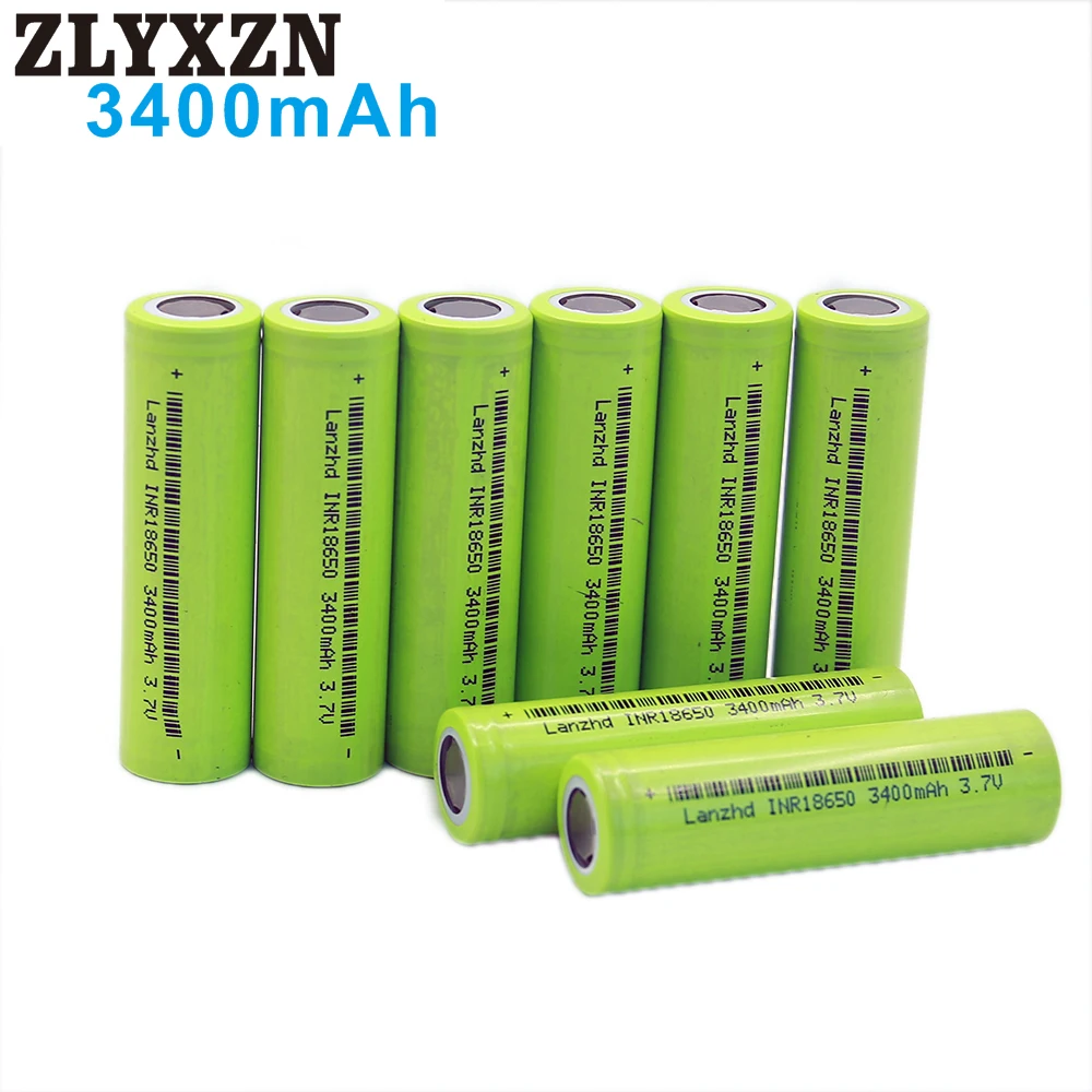 5 40PCS NEW 18650 3.7v 18650 Battery Lithium li ion 3400mah 30A ...