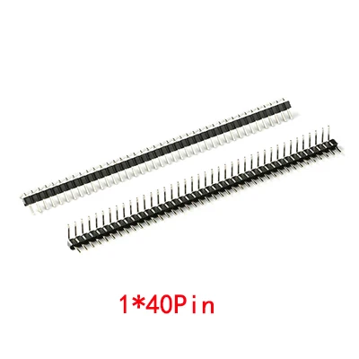 10pcs /Lot 2.0mm Pitch 2.0 Male Single/ Double Row Curved Needle Pin Header 1x40 2x40 Pin ...