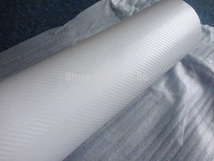 White-Carbon-Fiber-Vinyl-Sticker-White-3D-Carbon-Fiber-Vinyl-Wrap-Air ...