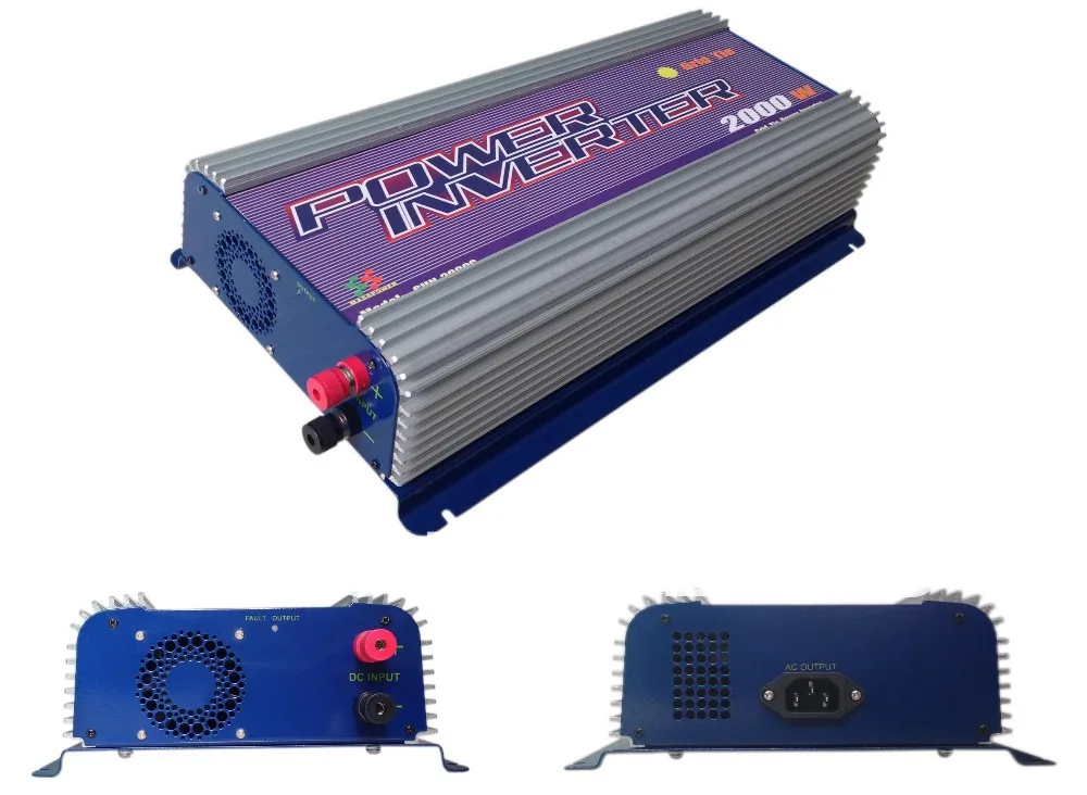 SUN-2000G,Free shipping,2000W Grid Tie Inverter,power inverter,solar ...
