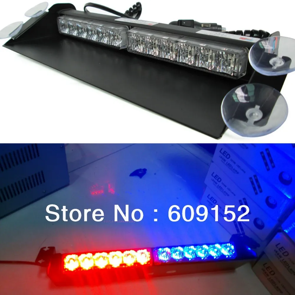High-Power-36W-LED-Police-EMS-Emergency-Warning-Red-Blue-light-Led ...