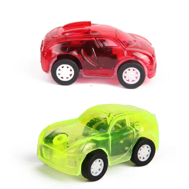 Cheap Car Toys Color Random Cute Mini Transparent Inertia Car Baby Kids ...
