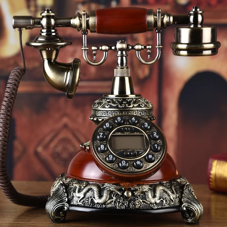Fashion-phone-home-wired-telephone-antique-vintage-fashion-phone-Redial ...