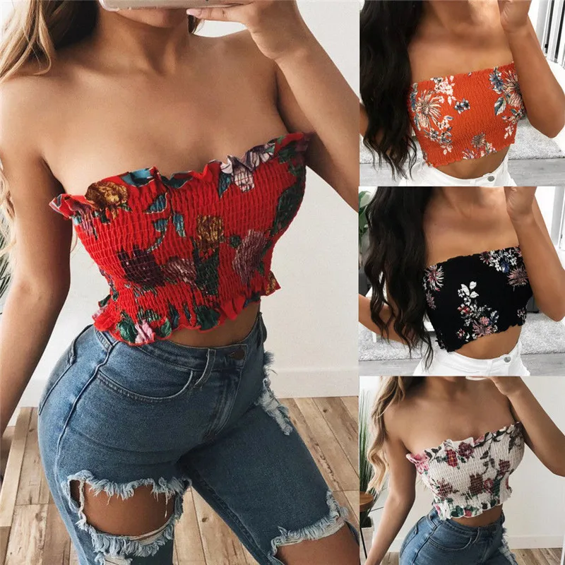 Buy Hirigin Women Casual Elastic Tube Tops Bra