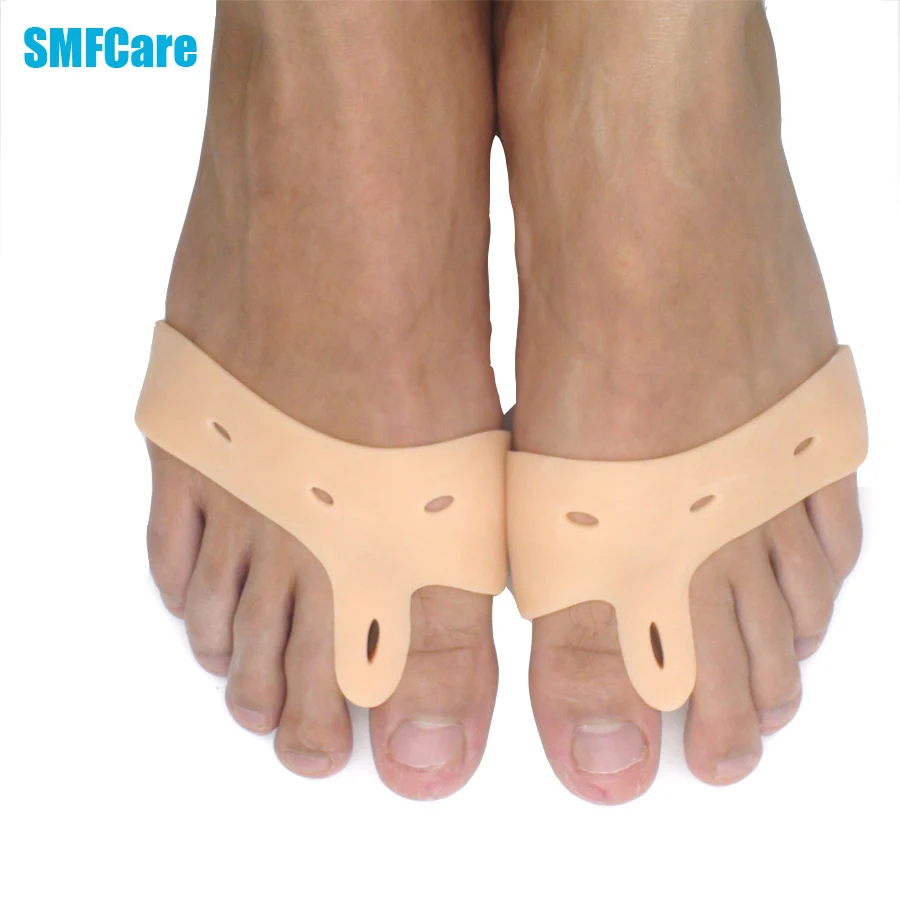 6 Pcs Silicone Gel foot fingers Toe Separator thumb valgus protector ...