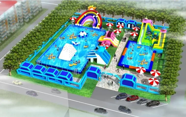 Compra inflable parque acuático online al por mayor de China ...