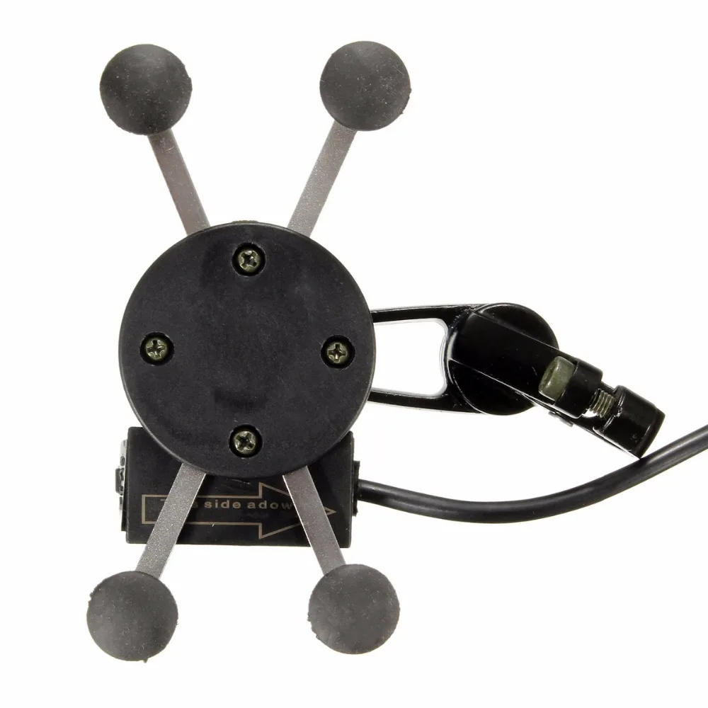 Universal 12v-32v Motorcycle Handlebar Holder Cell Phone Charging ...