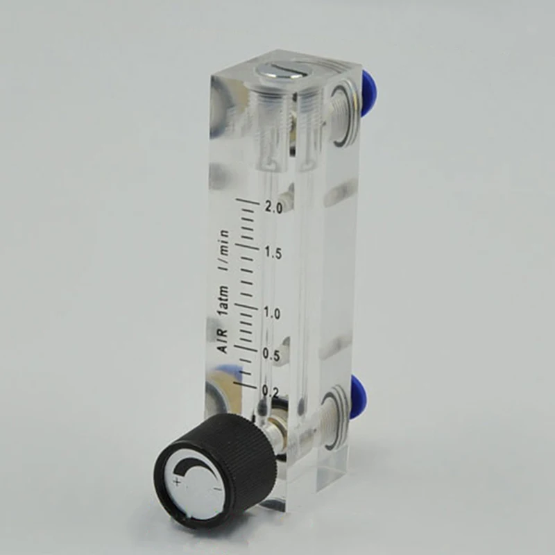 0.1-1l/min Pmma Panel Type Gas Float Flowmeter Air Flow Meter Rotameter ...