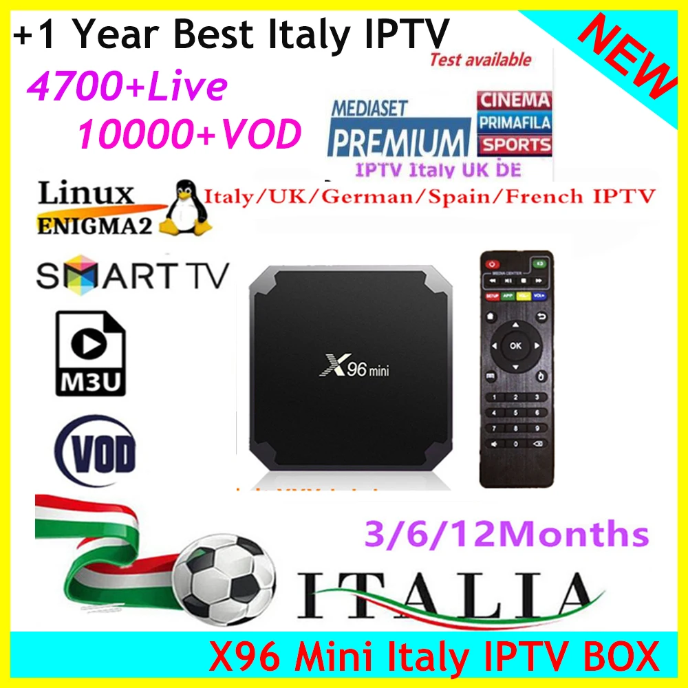 X96 MINI Iptv Smarters Pro Italy IPTV with 3/6/12Months IPTV ...