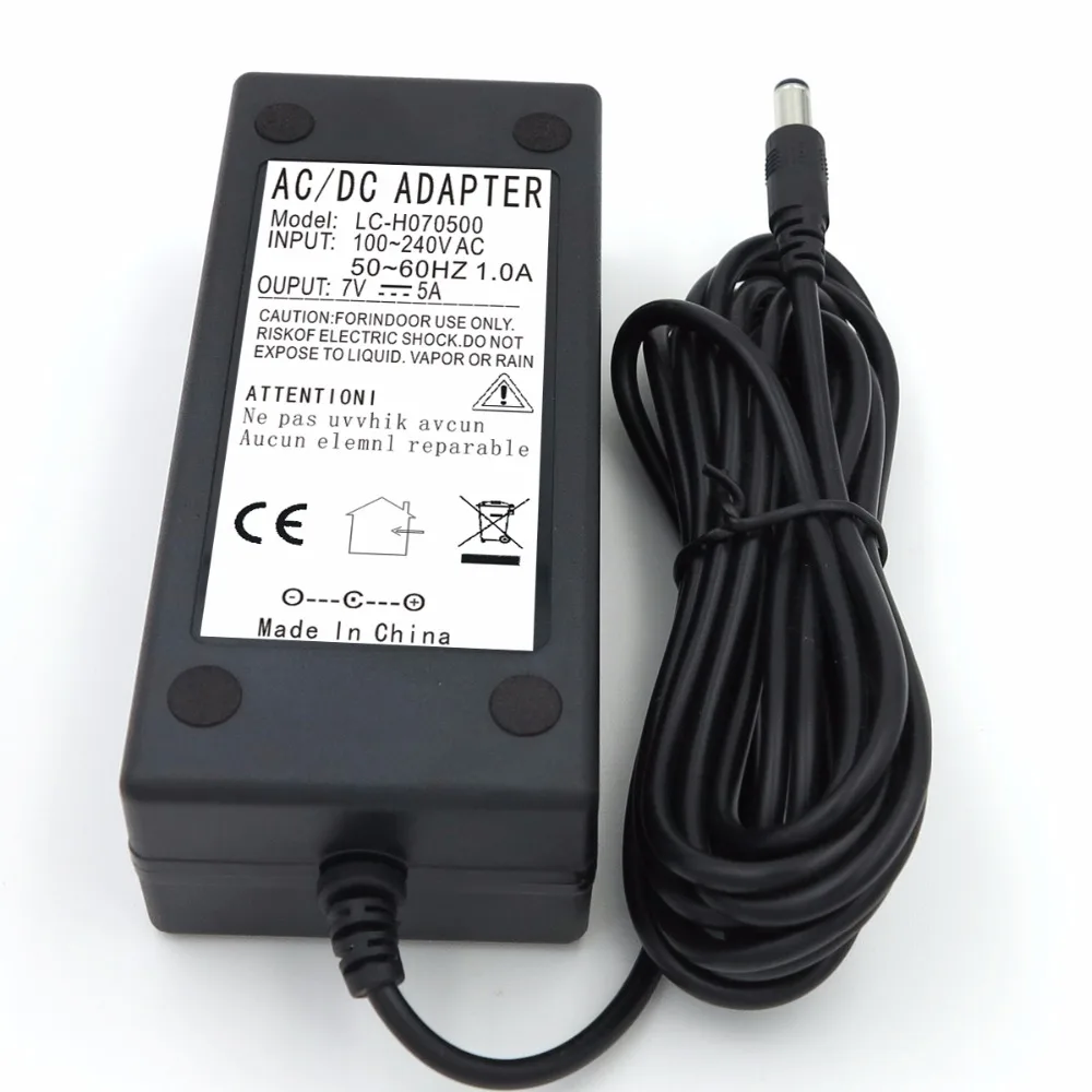 1PCS High quality DC 7V 5A Power Supply Charger AC Converter Desktop ...
