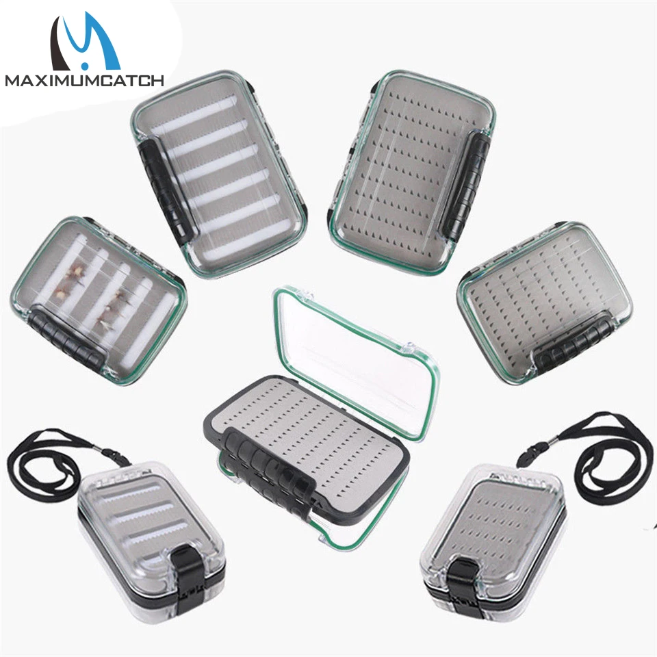 Maximumcatch-Fly-Box-Plastic-Waterproof-Foam-Insert-Fly-Fishing-Box ...