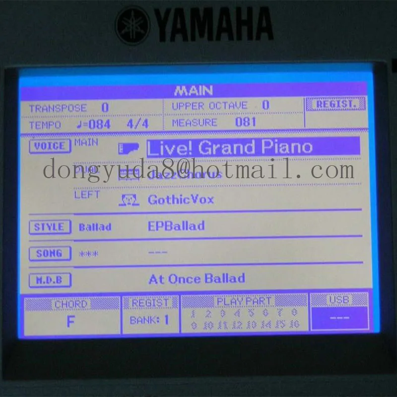 NEW Original lcd screen for YAMAHA psr s500 s550 s650 mm6 mm8 DGX520 ...