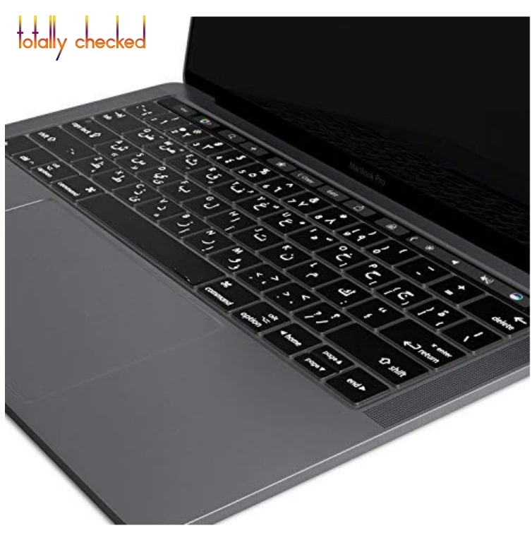 Arabic-English-US-Keyboard-Cover-Skin-For-New-MacBook-Pro-13-A1706-and ...