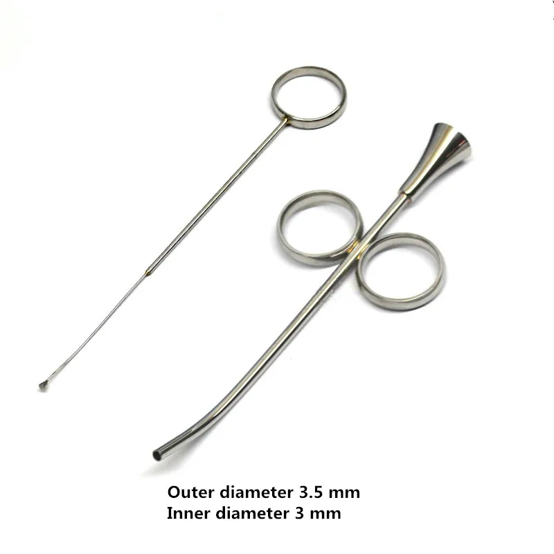 1pcs Bone Graft Syringe Curved 3mm Grafting Injector Dental Implant ...