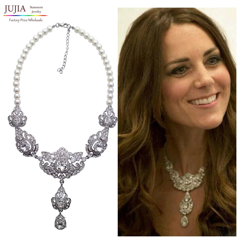 New simulated pearl chain Kate Middleton necklace princess necklaces ...