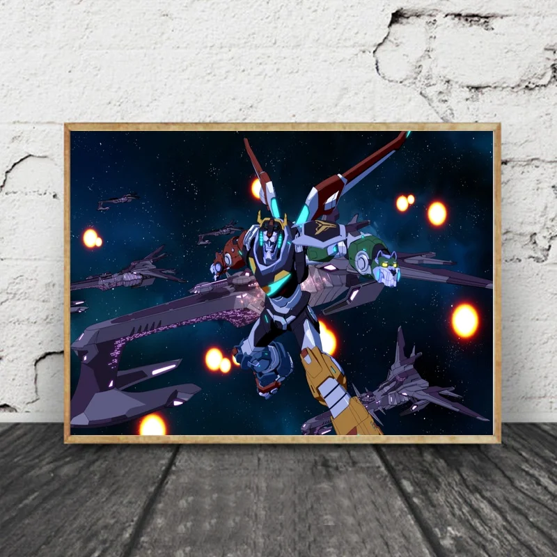 Voltron Legendary Defender Movie Art Silk Poster Prints Home Wall Decor ...