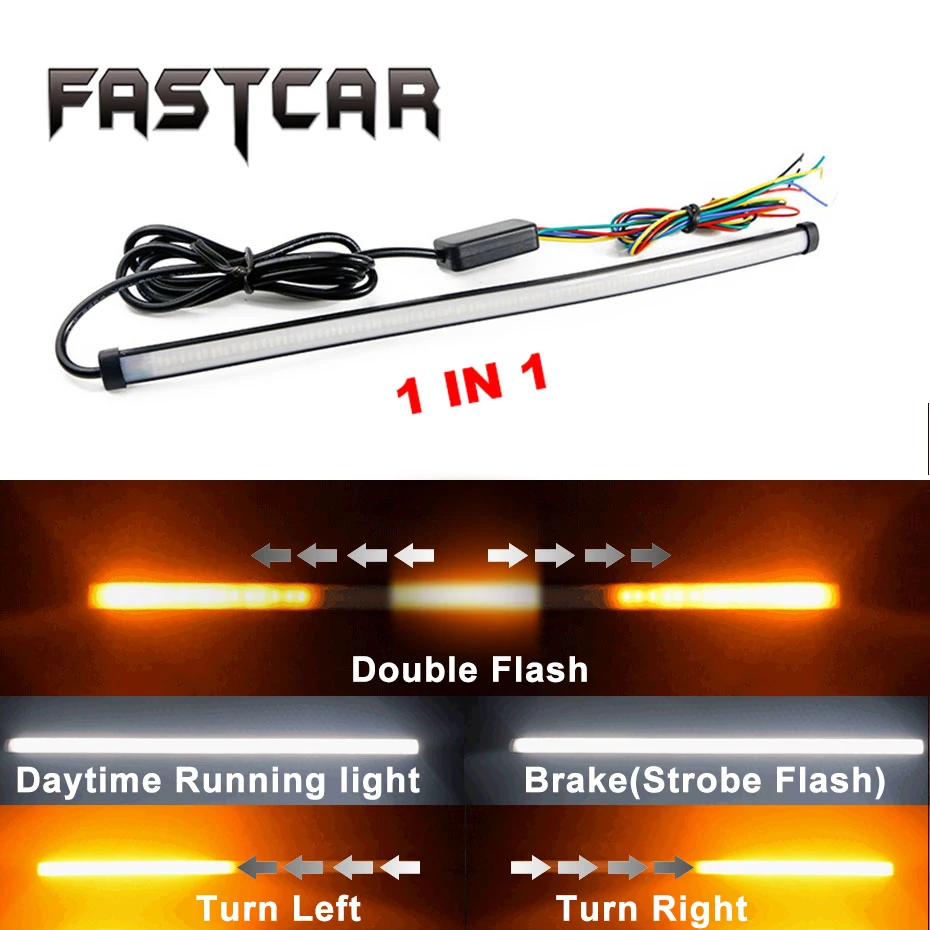 Flexibele Switchback LED Knight Rider Strip Licht Voor Koplamp ...