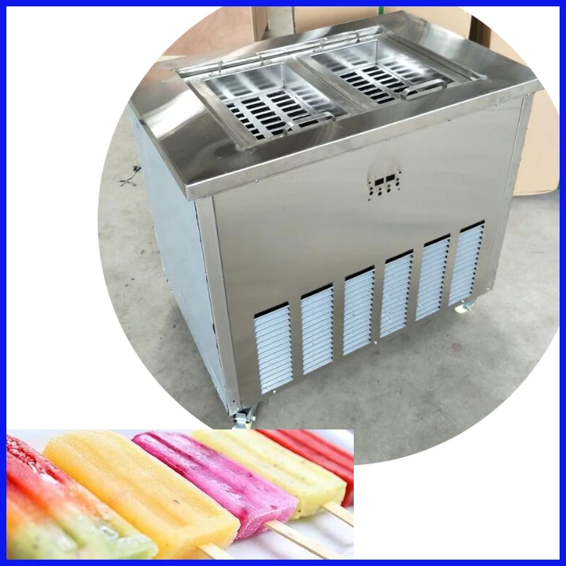 New type stainless steel double molds popsicle maker ice cream popsicle ...