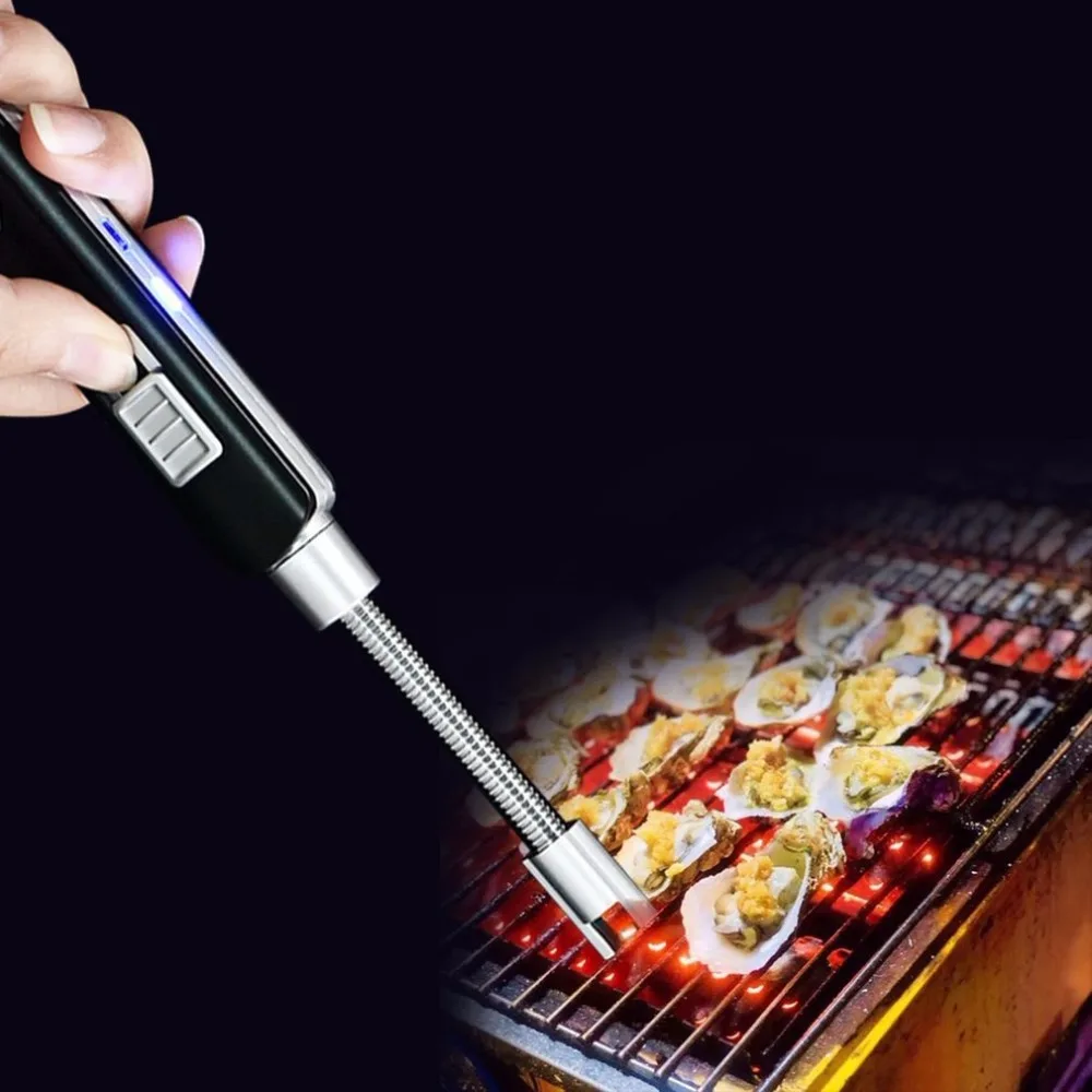 USB Charging Ignition Windproof Lighter For BBQ Outdoor Firework ...
