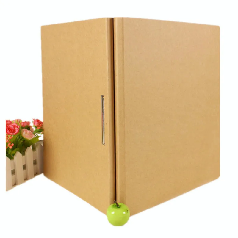 5 Pcs 235X315X10MM Kraft Two Hole A4 Paper Capa Citor Punch Folder 