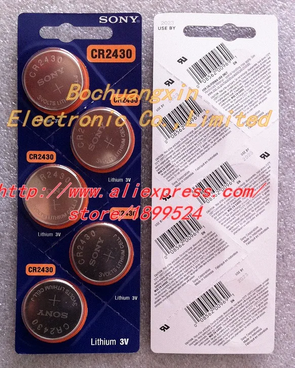 Free Shipping! 100% New 5pcs/lot CR2430 CR 2430 3V-in Digital Batteries ...