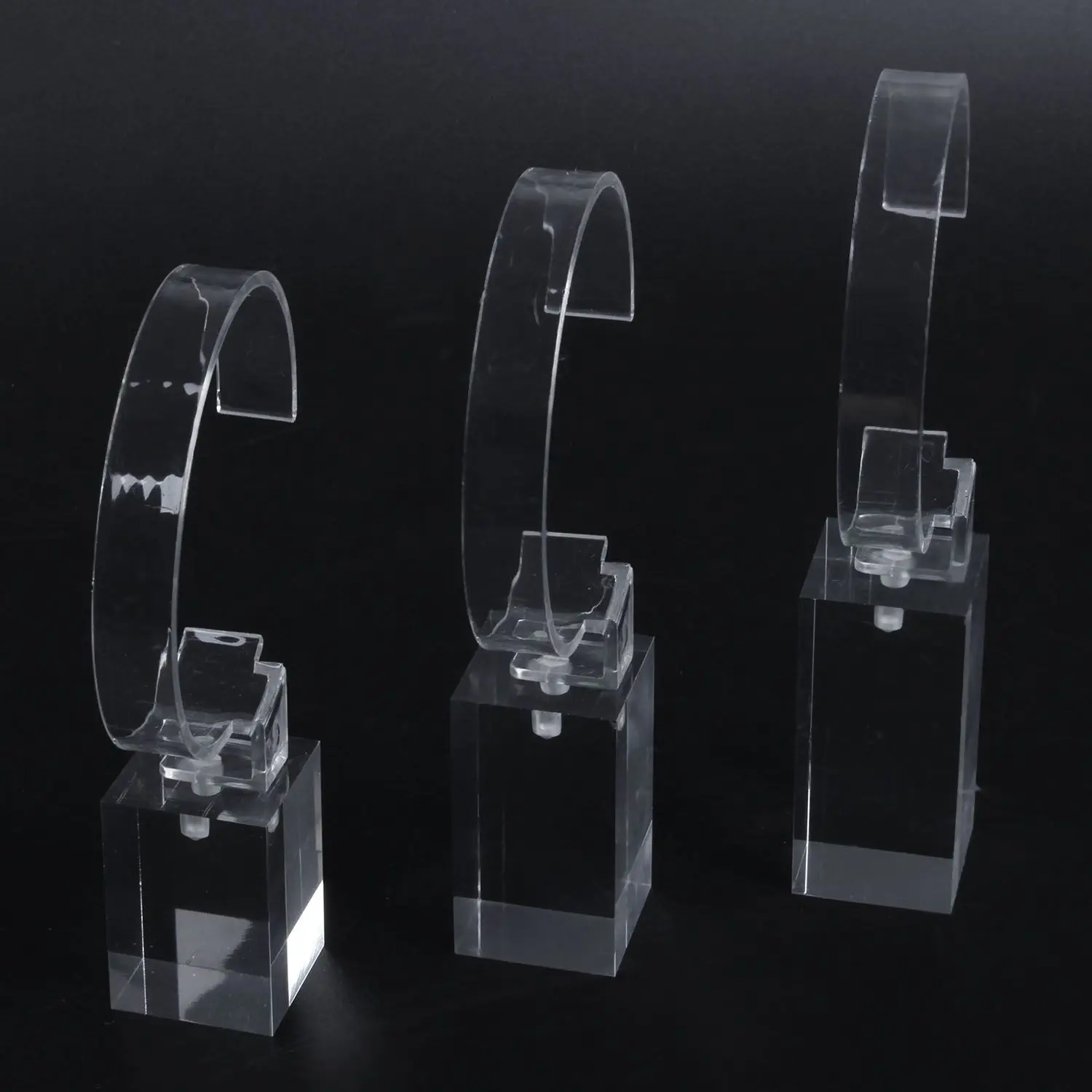 Set of 3 Watch Stand Watch show shelf Watch Holder Watch Display ...
