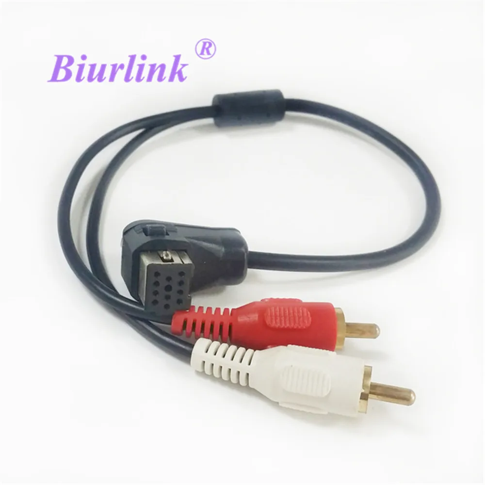 Biurlink Car Stereo Audio RCA Input Cable Adapter for Pioneer IP Bus ...