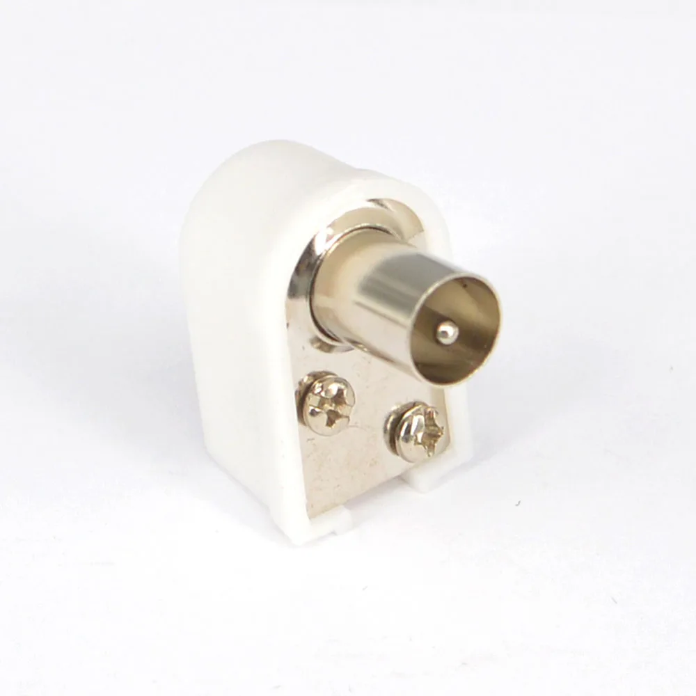 10 Pieces Tv Pal Male Plug To Pal Connector Right Angle White Catv ...