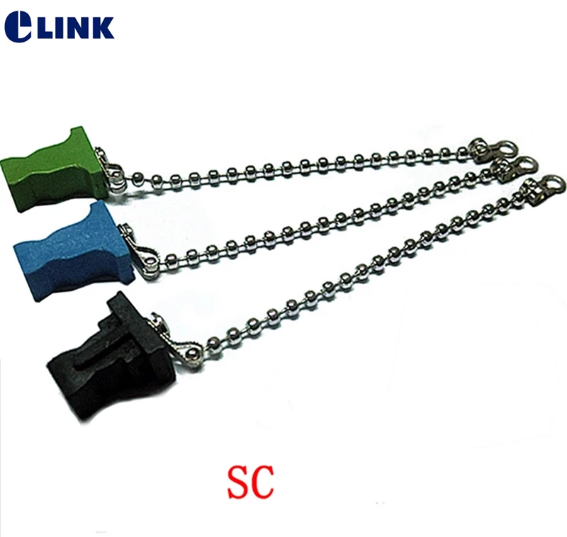 10pcs SC Dust Cap with chain for SC fiber adapter Anti Plug plastic 10pcs SC Dust Cap with chain for SC fiber adapter Anti Plug plastic