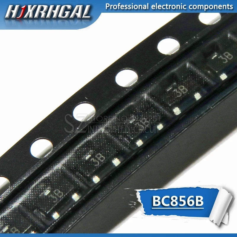 100pcs BC856B SOT23 BC856 SOT SMD SOT 23 SOT23 3 3B transistor ...