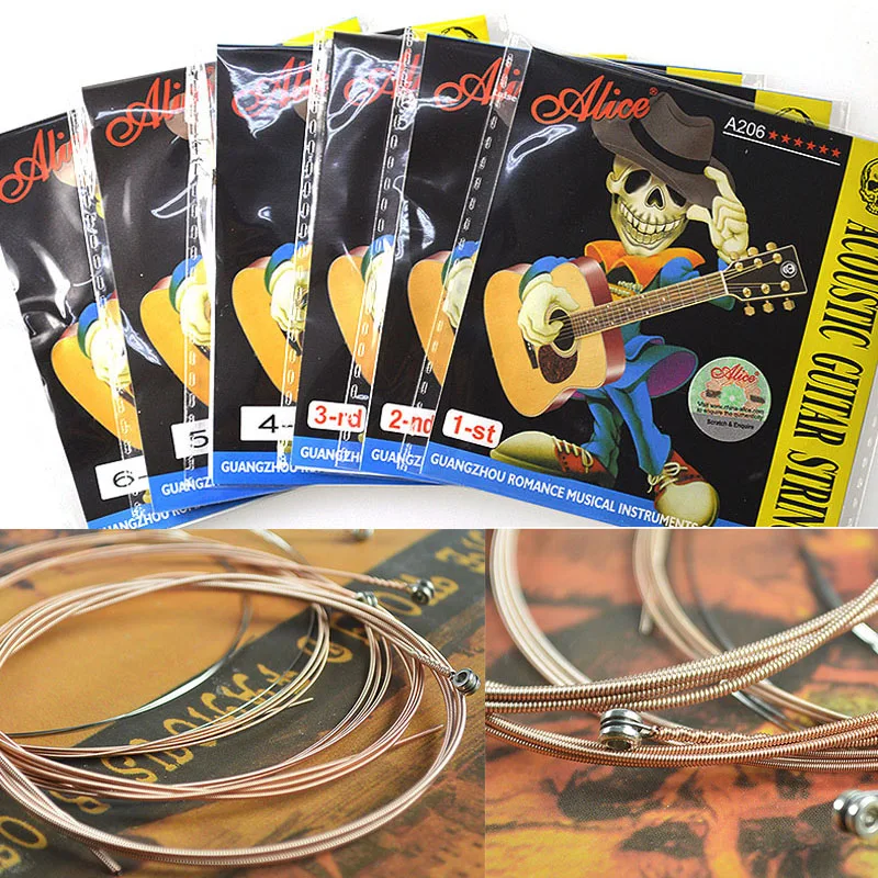 1 Pc Alice Acoustic Guitar Strings 1st/2nd/3rd/4th/5th/6th High Quality ...