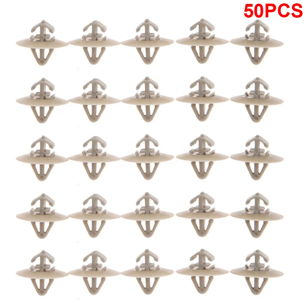 50pcs Plastic Side Moulding/door Trim Clips Exterior Door Panel ...