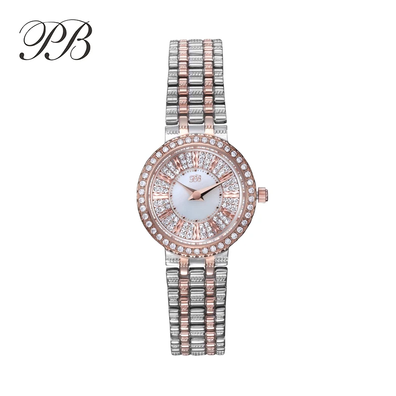 Ladies Stainless Steel Crystal Watch Watches Table Bling Brand ...