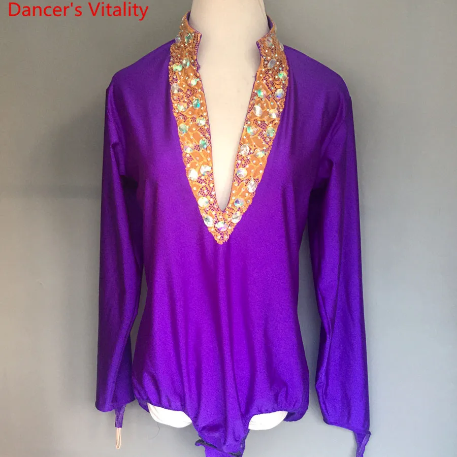 Camisas de baile latino para hombres, camisa de Tango, salón de baile ...