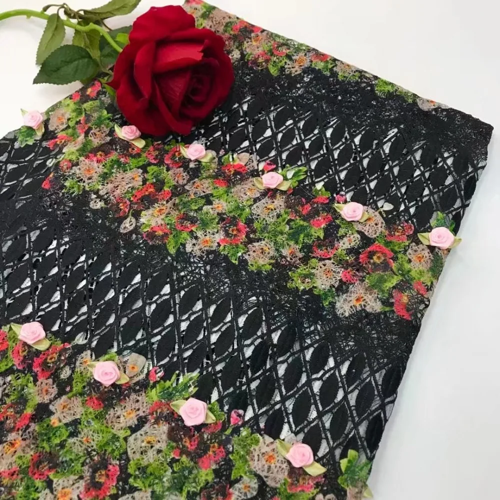 tissu dentelle guipure lace fabric soft milk silk african pure ...